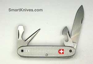 Victorinox and Wenger 1984 Soldier 93mm Aluminum Alox Swiss Army Knives